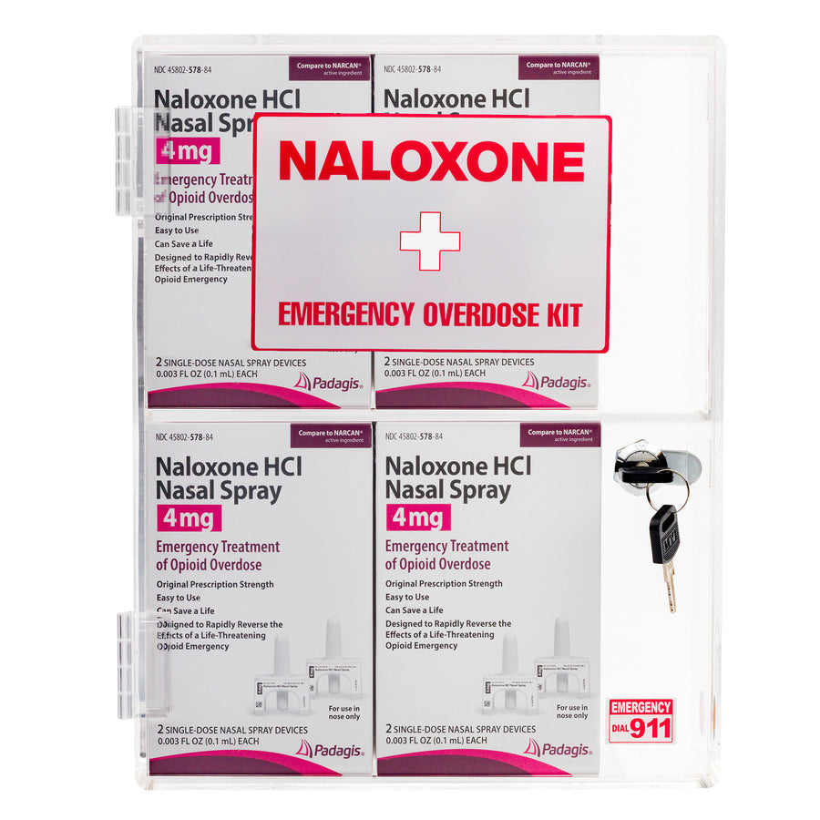 Naloxone Cabinets | Emergency Overdose Kit Wall Mounts – Overdose Kits