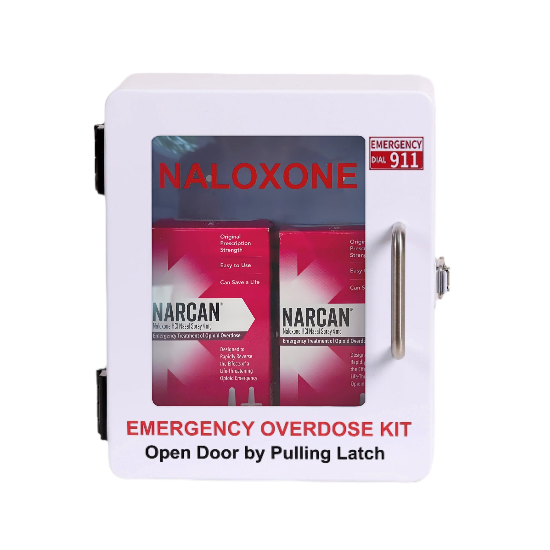 Naloxone Wall Mount Medical Cabinet | Overdose Kits